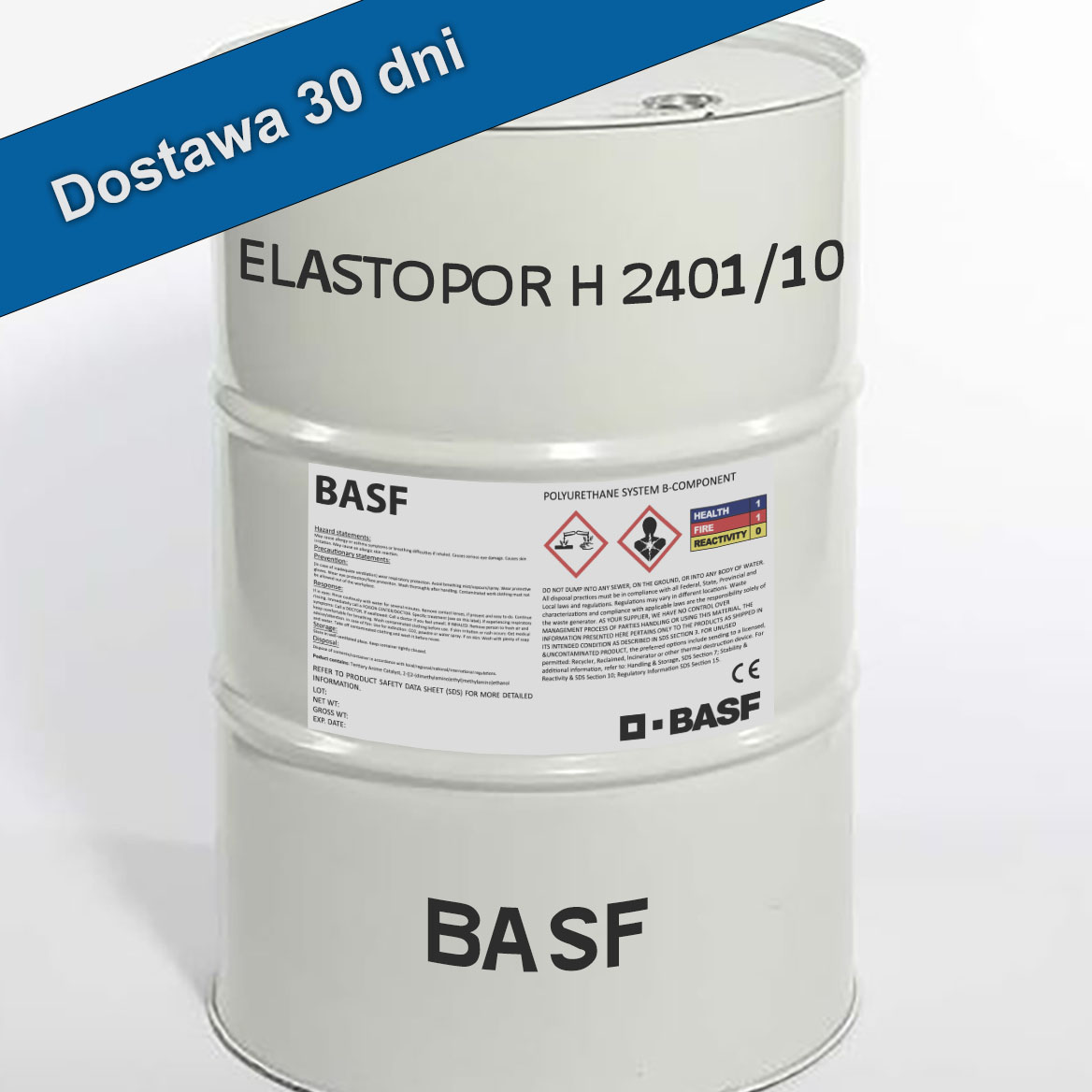 ELASTOPOR H 2401/10 - 15kg/m3 wylewany in situ 30-35m3 EU 200kg ...